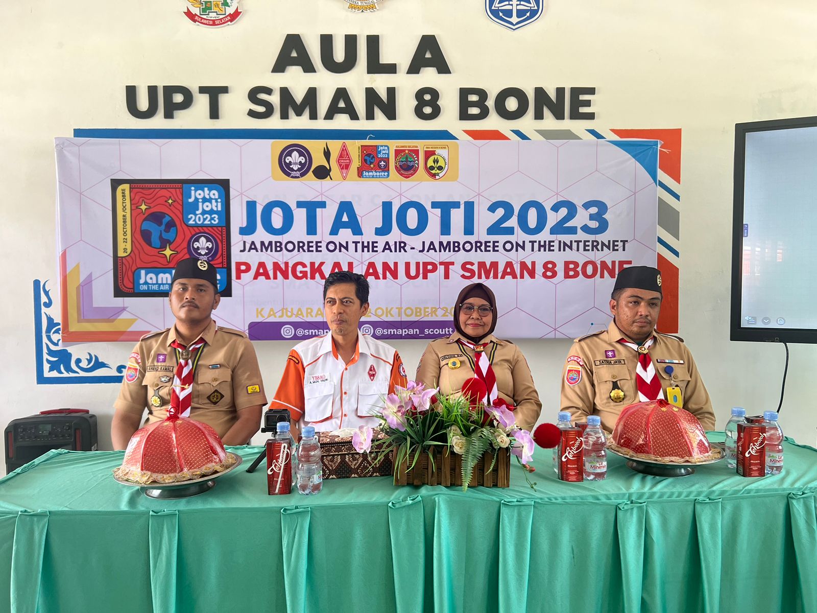 Pramuka di SMAN 8 Bone menggelar Bimtek Jota Joti Tahun 2023