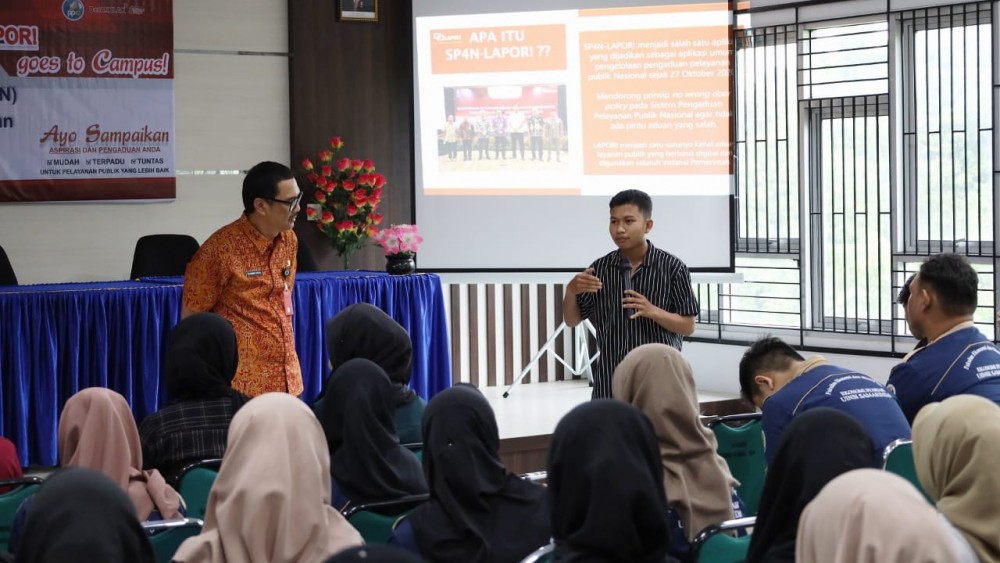 Diskominfo Kaltim Sosialisasikan SP4N Lapor kepada Mahasiswa UINSI